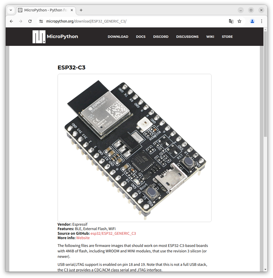Seeed Studio XIAO ESP32C3でMicroPython | ChoBits.com
